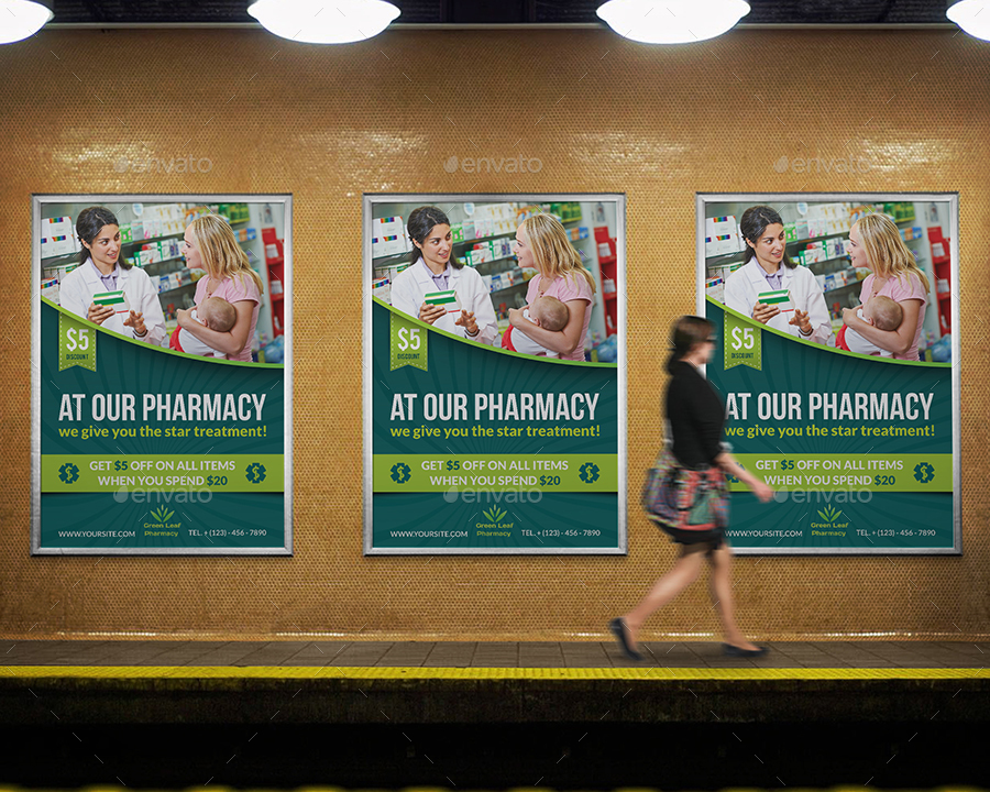 Pharmacy Advertising Bundle, Print Templates | GraphicRiver