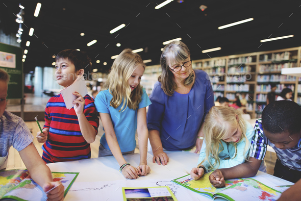 Academic School Childern Learning Elementary Concept Stock Photo by ...