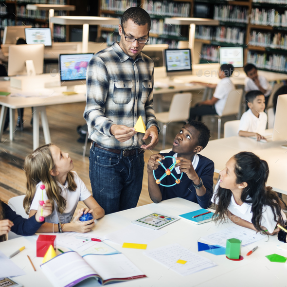Classroom Learning Mathematics Students Study Concept Stock Photo by ...