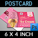 Ice Cream Postcard Template, Print Templates | GraphicRiver