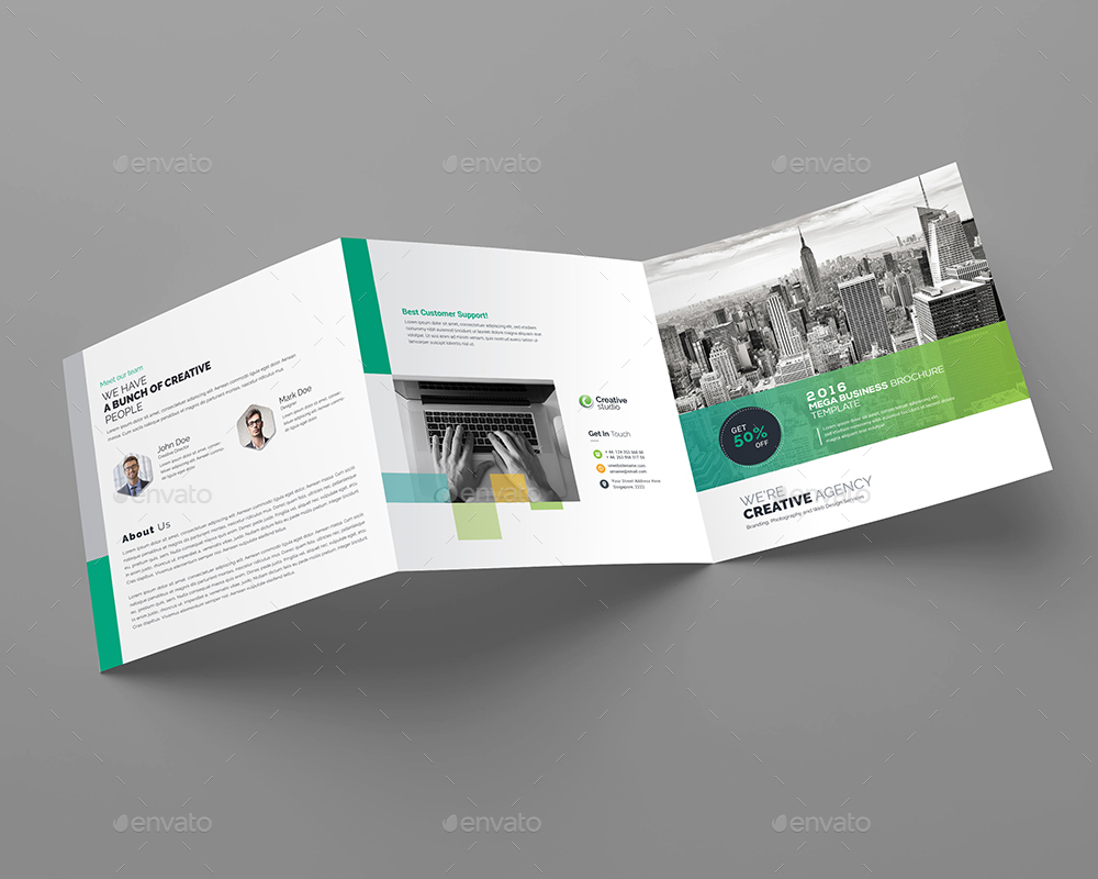 Bundle_Square Tri-Fold 2 in 1 by generousart | GraphicRiver