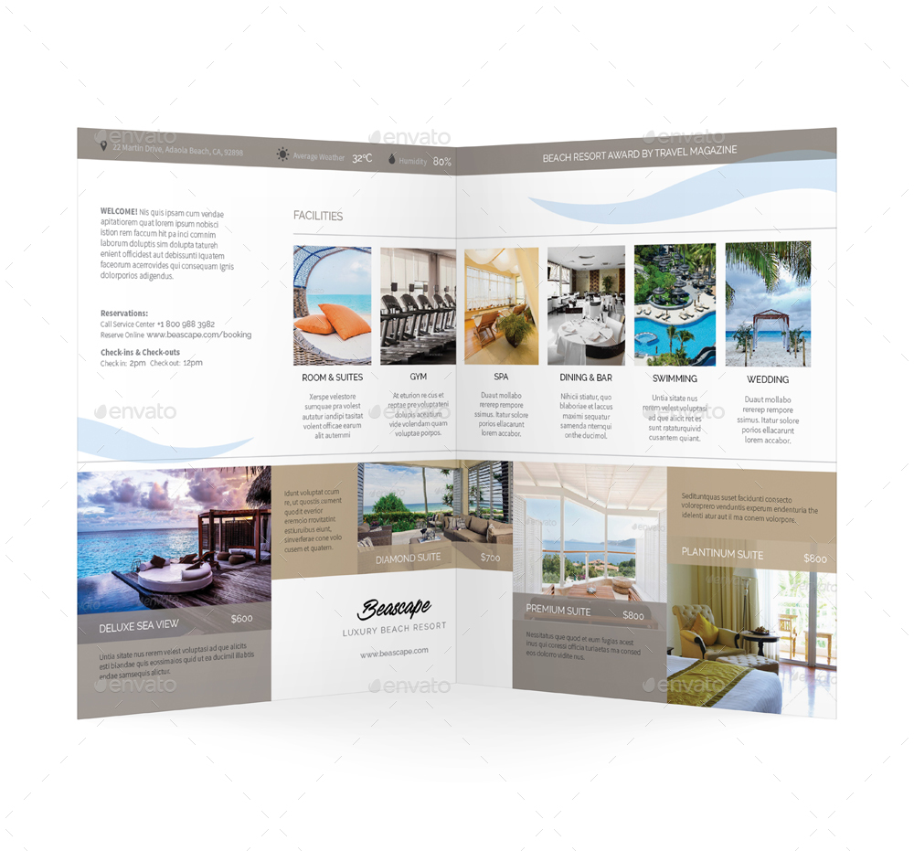 Beach Resort Print Bundle 2, Print Templates | GraphicRiver