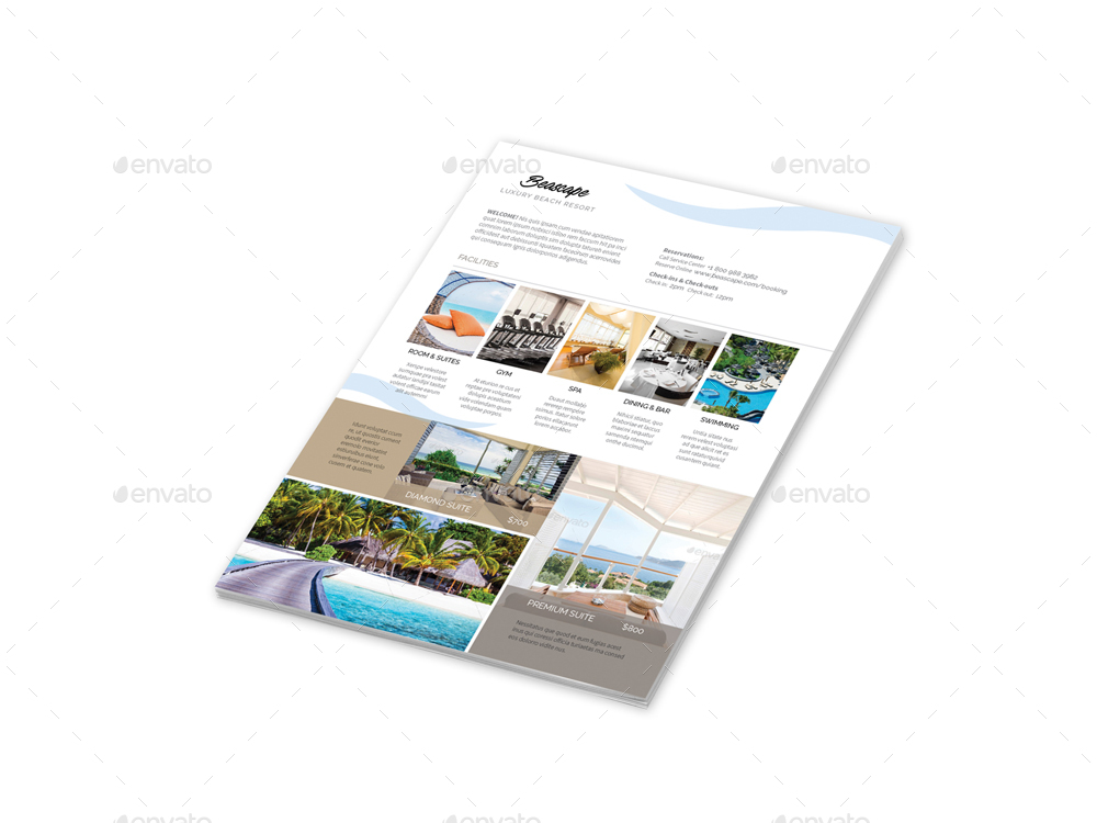 Beach Resort Print Bundle 2, Print Templates | GraphicRiver