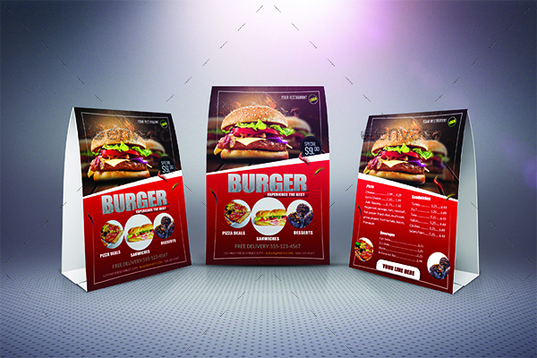 Table Tent /Menu Template, Print Templates | GraphicRiver