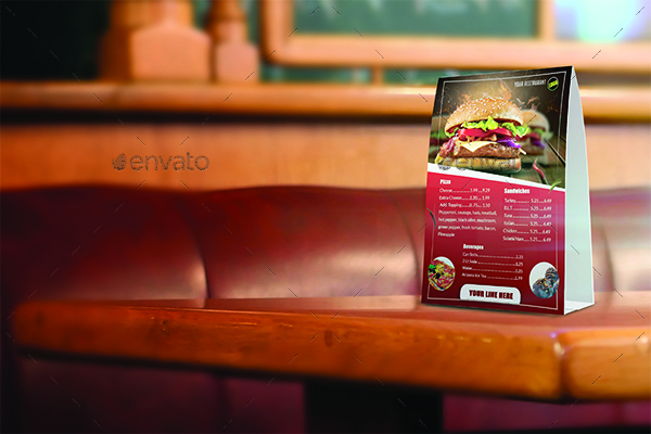 Table Tent /Menu Template, Print Templates | GraphicRiver