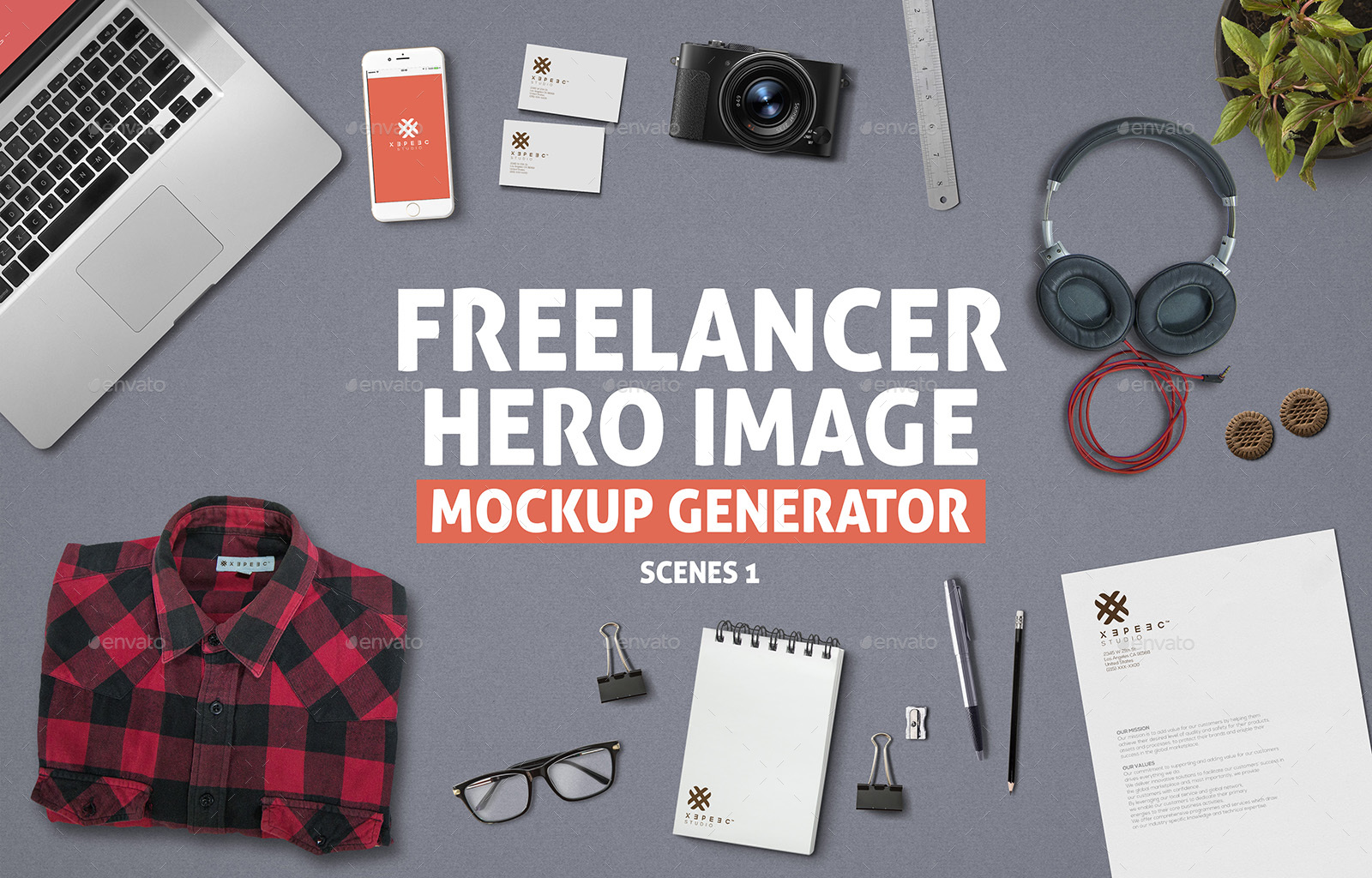 Freelancer Hero Image Mockup Generator, Graphics | GraphicRiver