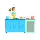 Cooking Contest Female Participant , Vectors | GraphicRiver