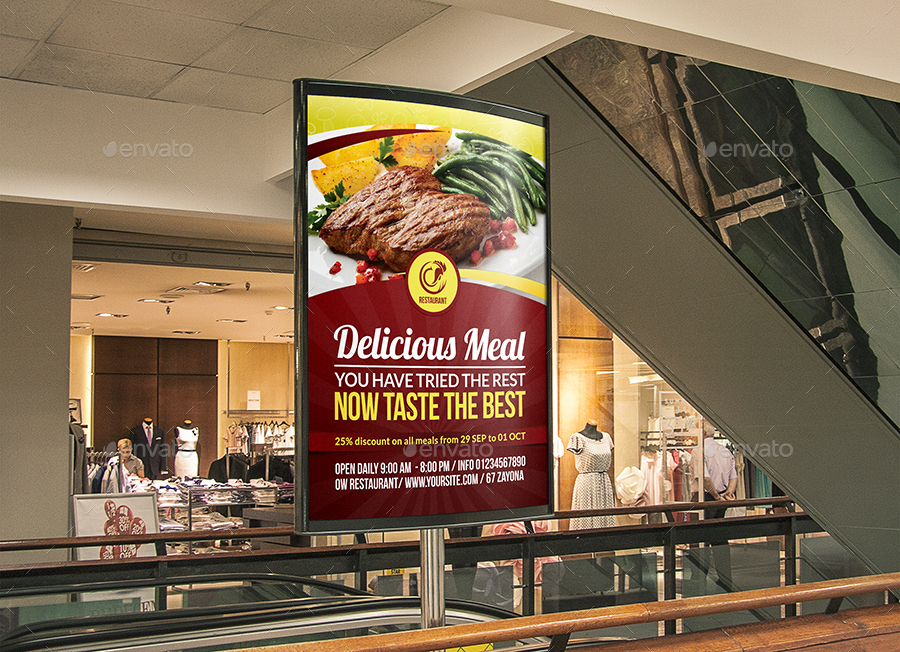 Restaurant Poster Template Vol.7, Print Templates | GraphicRiver