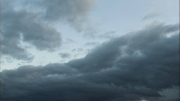Clouds Moving In The Blue Sky, Stock Footage | VideoHive