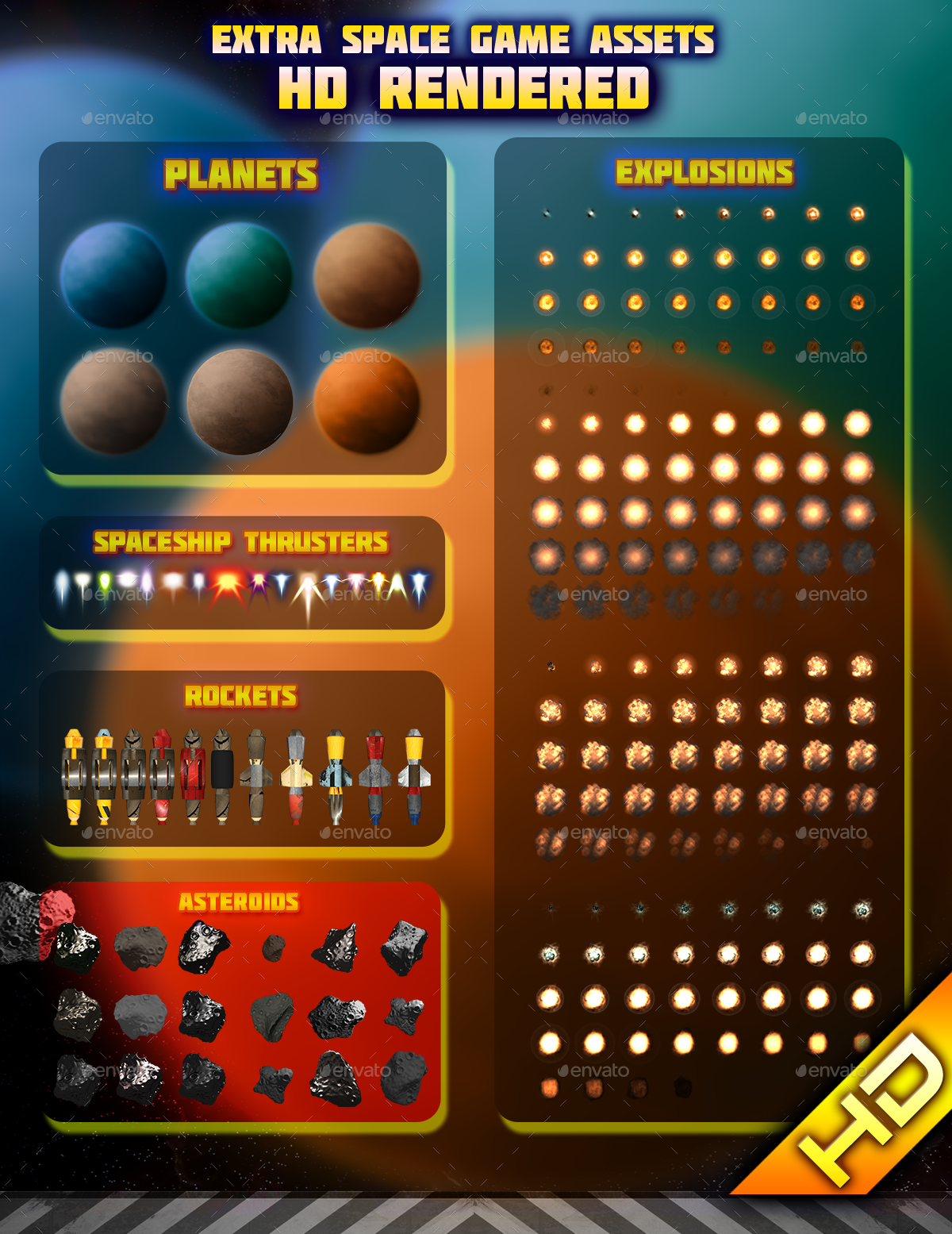 Space Game Bundle, Game Assets | GraphicRiver