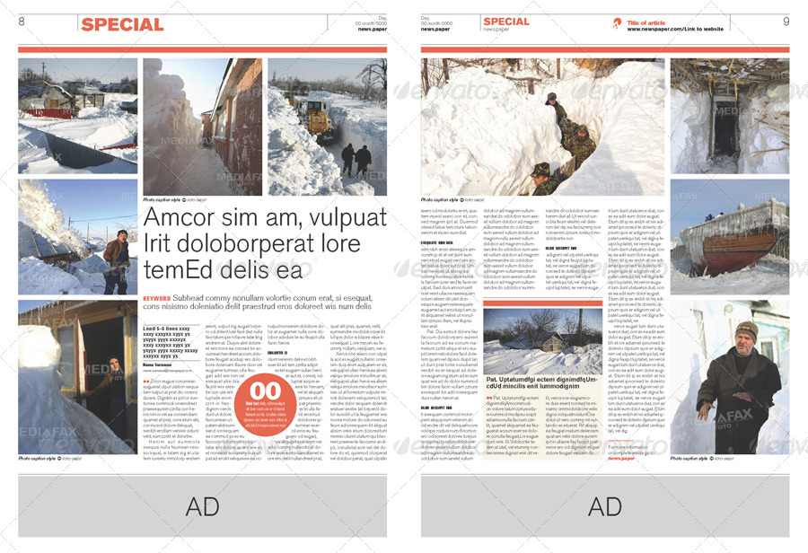 24 Pages Daily Newspaper, Print Templates | GraphicRiver