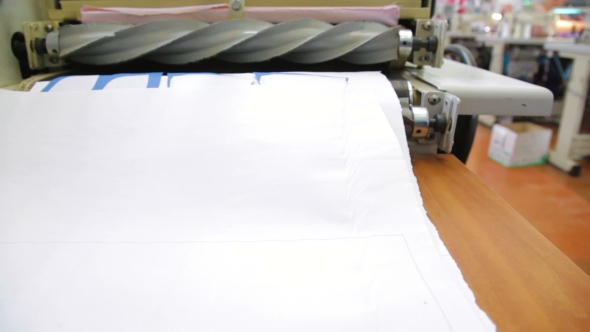Ironing On The Industrial Machine Rolls, Stock Footage | VideoHive
