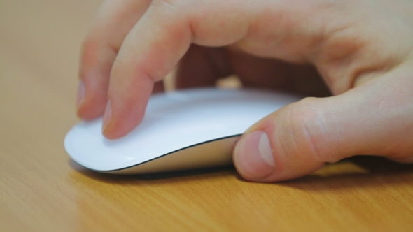 Hand Clicking Computer Mouse, Stock Footage | VideoHive