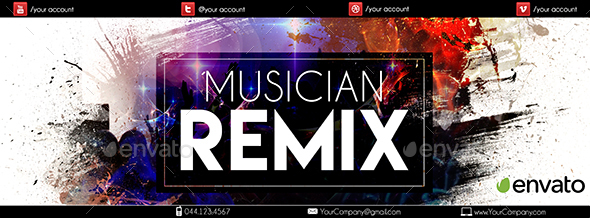 Musician Remix Flyer, Print Templates | GraphicRiver