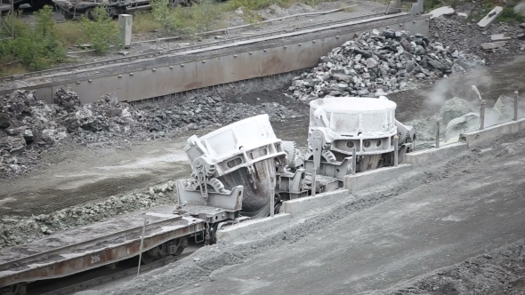 Removing Slag From The Container, Stock Footage | VideoHive