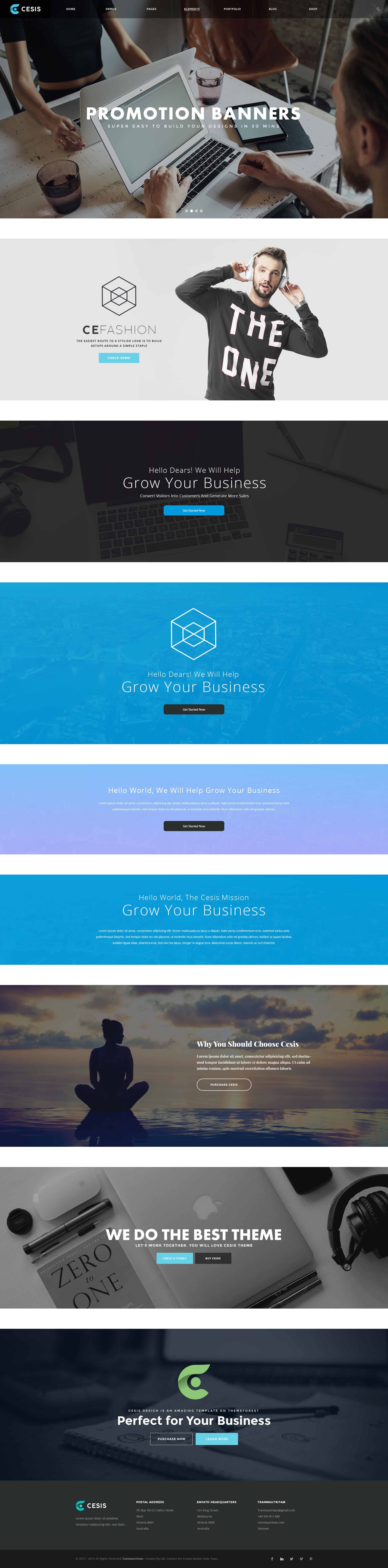 Cesis | Ultimate Multi-Purpose PSD Template by tranmautritam | ThemeForest