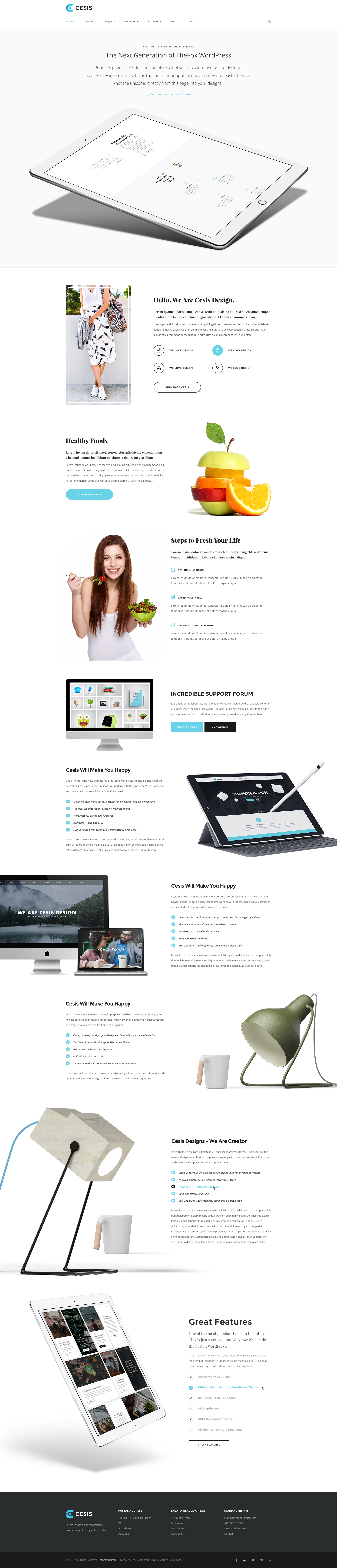 Cesis | Ultimate Multi-Purpose PSD Template by tranmautritam | ThemeForest