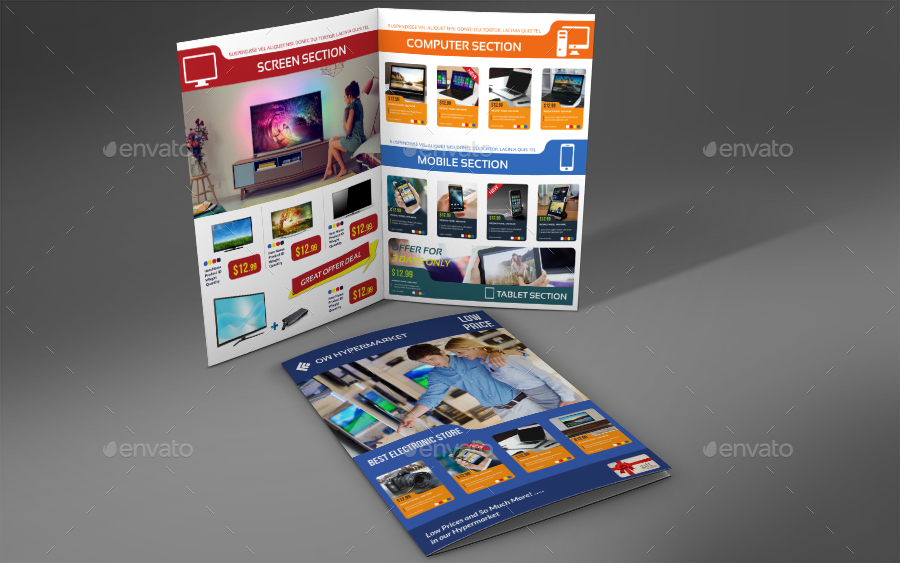 Electronics Products Catalog Brochure Bundle, Print Templates ...