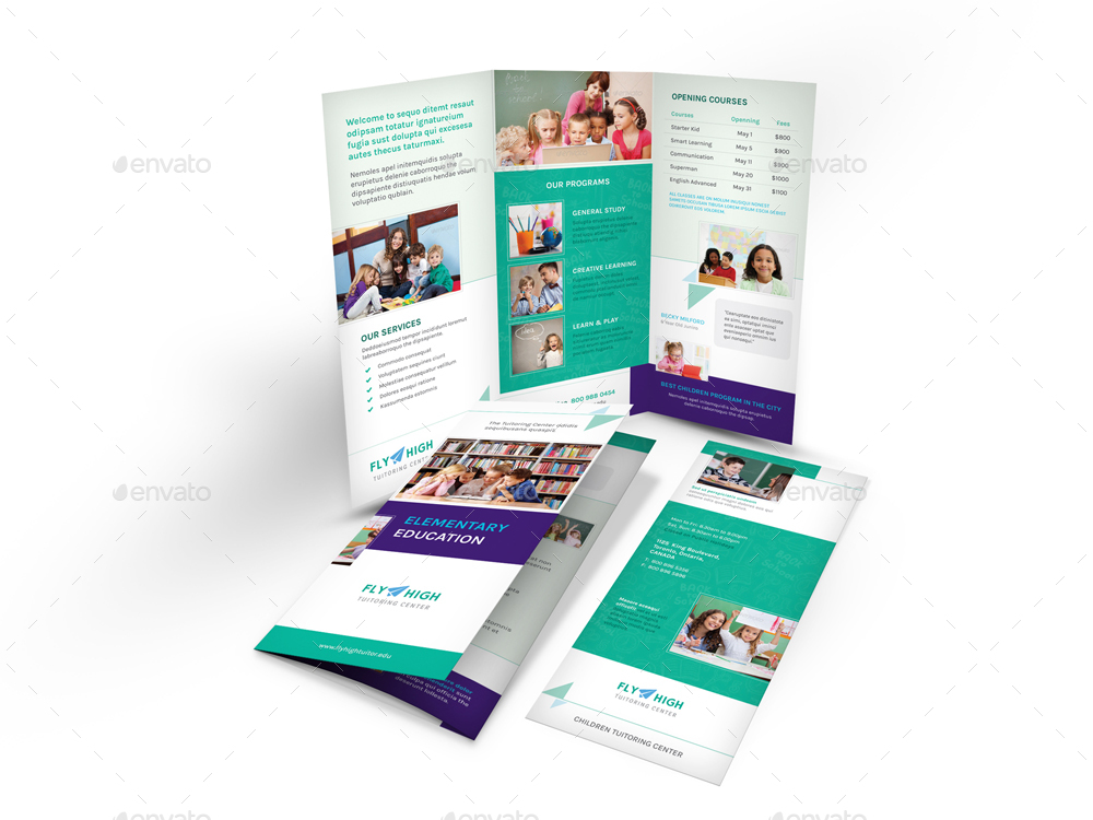Education Trifold Brochure 5, Print Templates | GraphicRiver