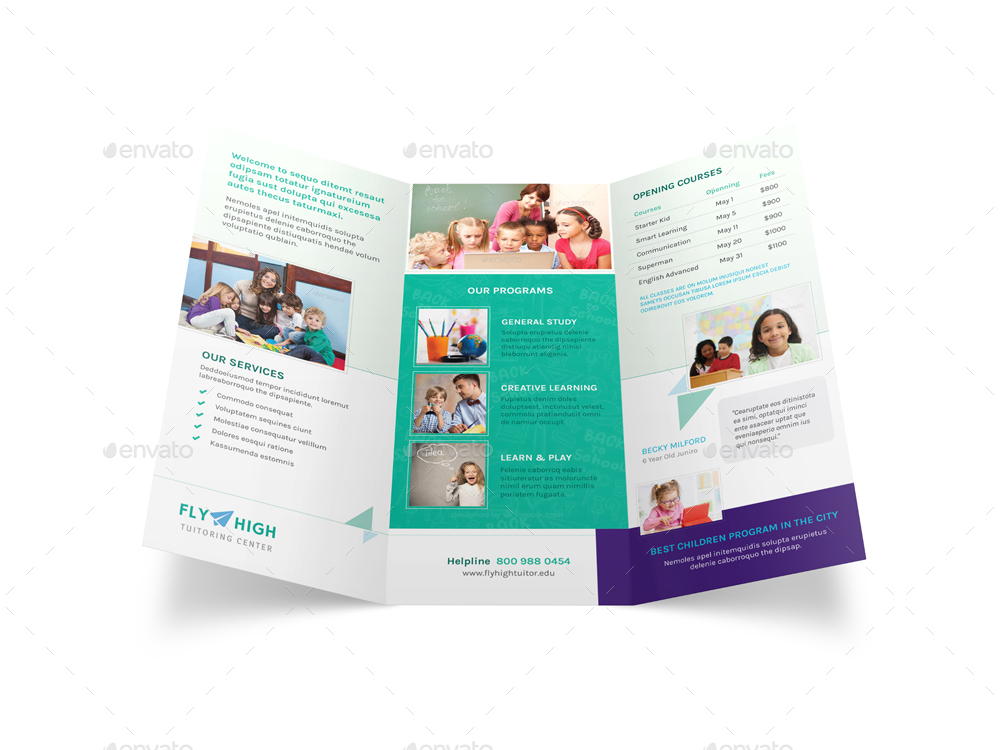 Education Trifold Brochure 5, Print Templates | GraphicRiver