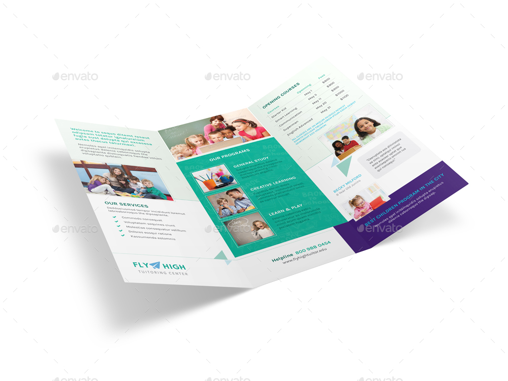 Education Trifold Brochure 5, Print Templates | GraphicRiver