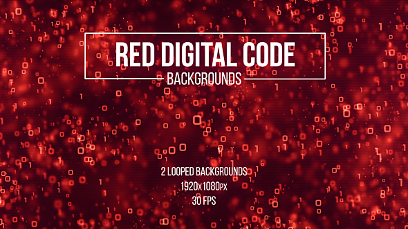 Red Digital Code, Motion Graphics | VideoHive