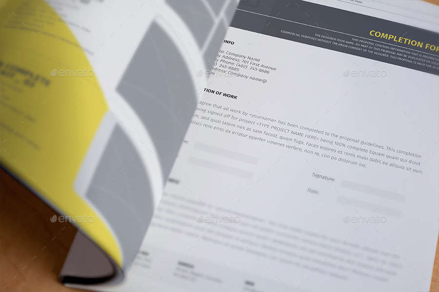 37 Page Full Proposal Package A4 / US Letter, Print Templates ...