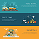 RV Camping Auto Travel Banners, Vectors | GraphicRiver