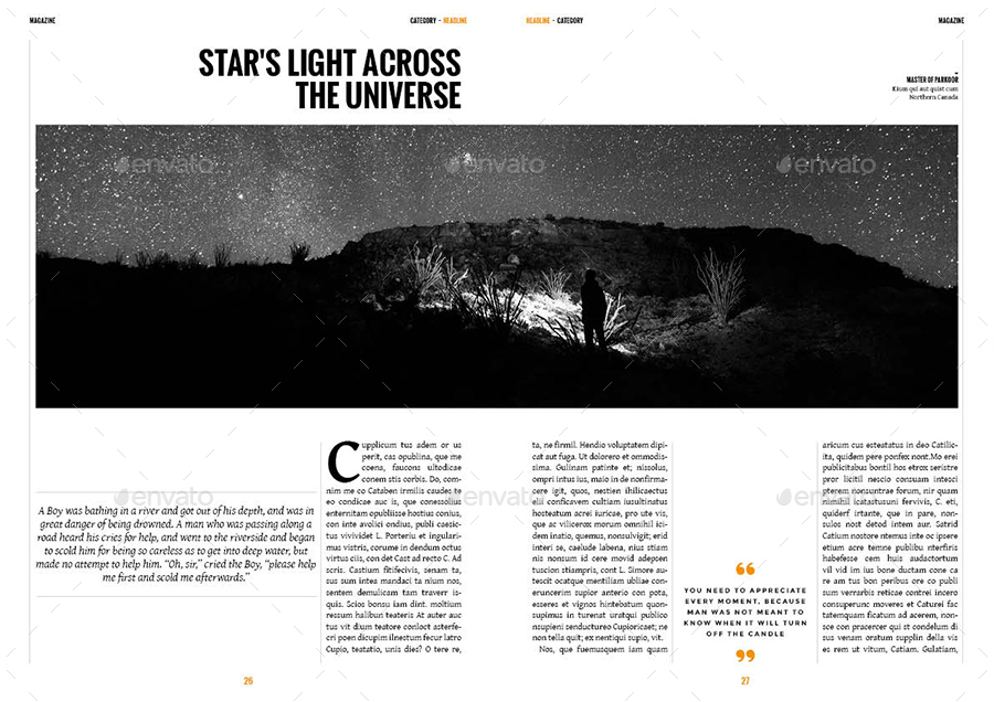 Line Magazine, Print Templates | GraphicRiver