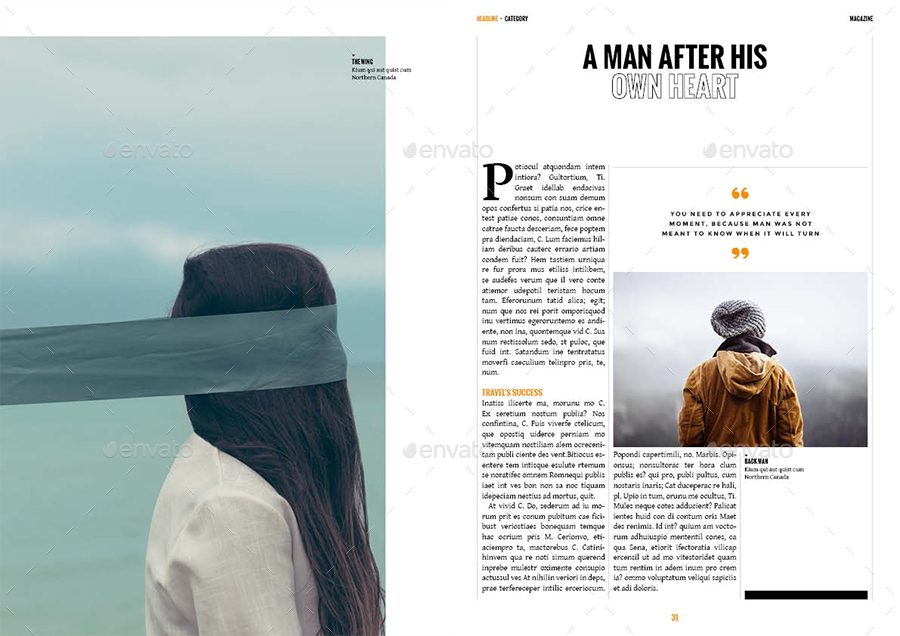 Line Magazine, Print Templates | GraphicRiver