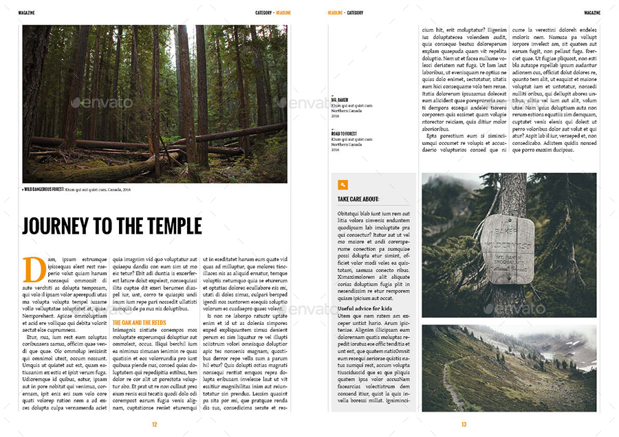 Line Magazine, Print Templates | GraphicRiver