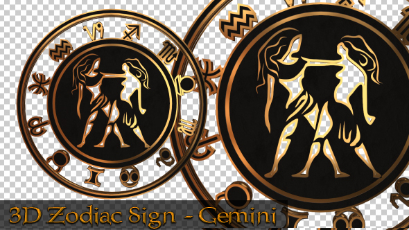 3D Zodiac Sign - Gemini, Motion Graphics | VideoHive