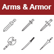 Arms and Armor Outlines Vector Icons, Icons | GraphicRiver