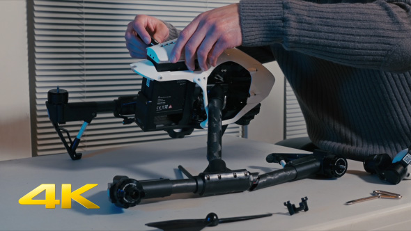 Drone UAV Repair, Stock Footage | VideoHive