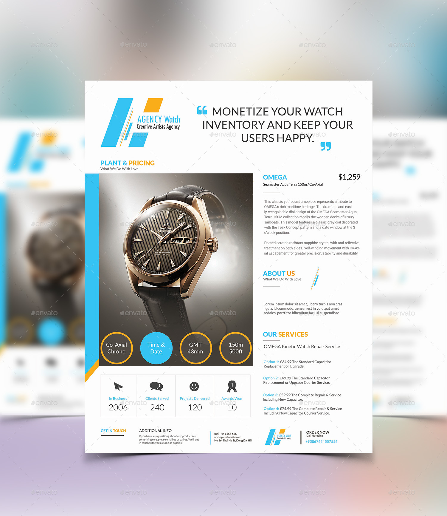Watch Product Promotional Flyer Bundle, Print Templates | GraphicRiver