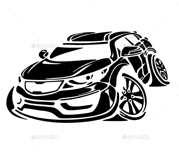 Cartoon Crossover Car, Vectors | GraphicRiver
