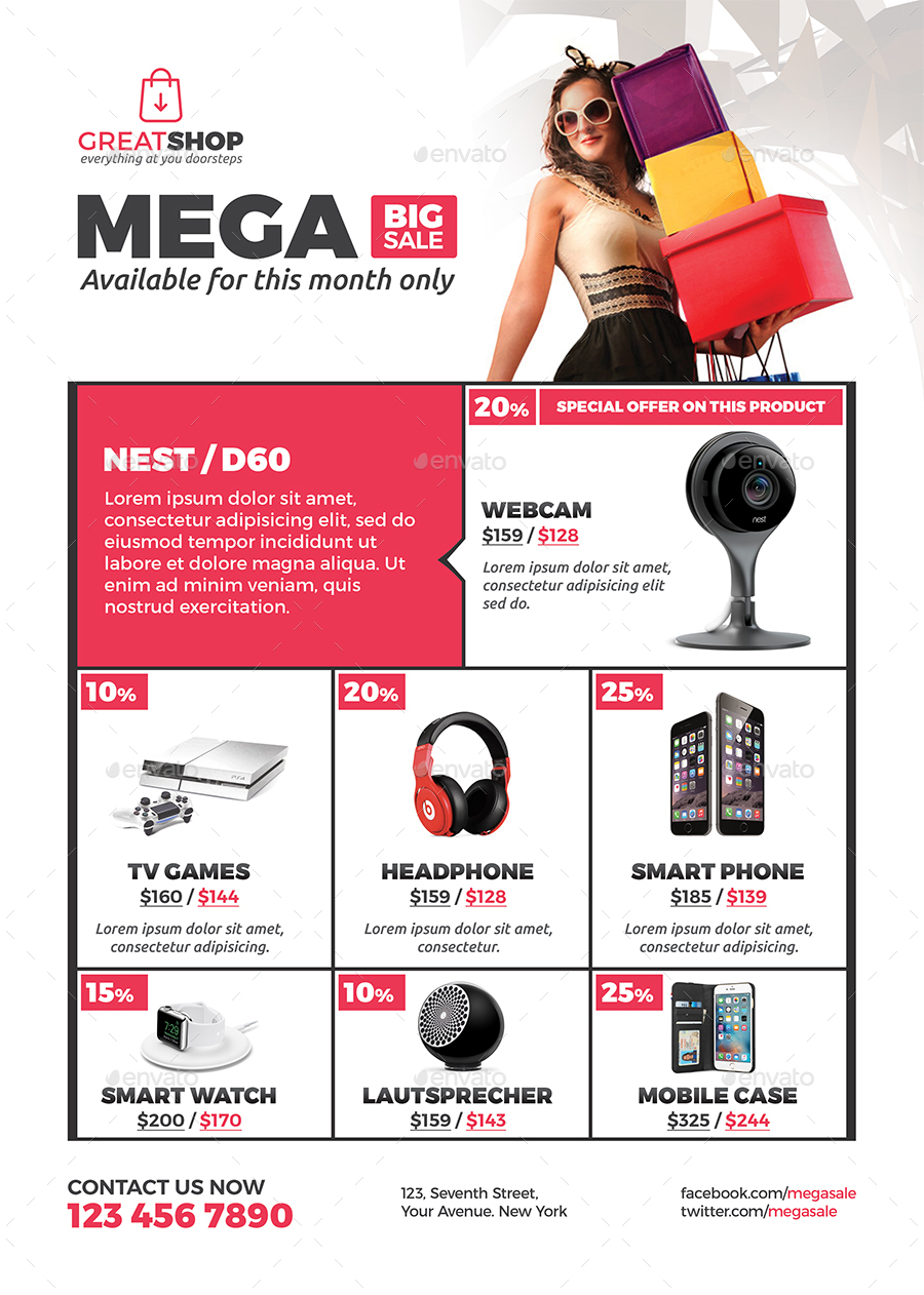 Sale Flyer, Print Templates | GraphicRiver