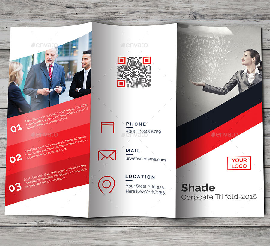 Color Shade Tri fold Brochure, Print Templates | GraphicRiver