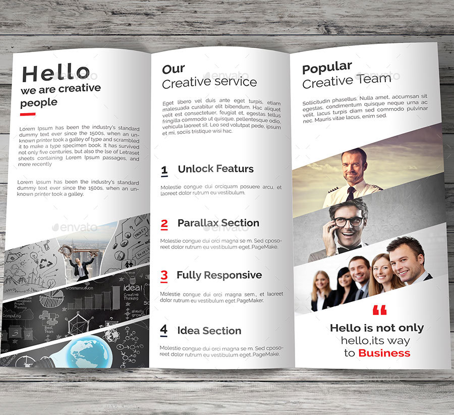 Color Shade Tri fold Brochure, Print Templates | GraphicRiver