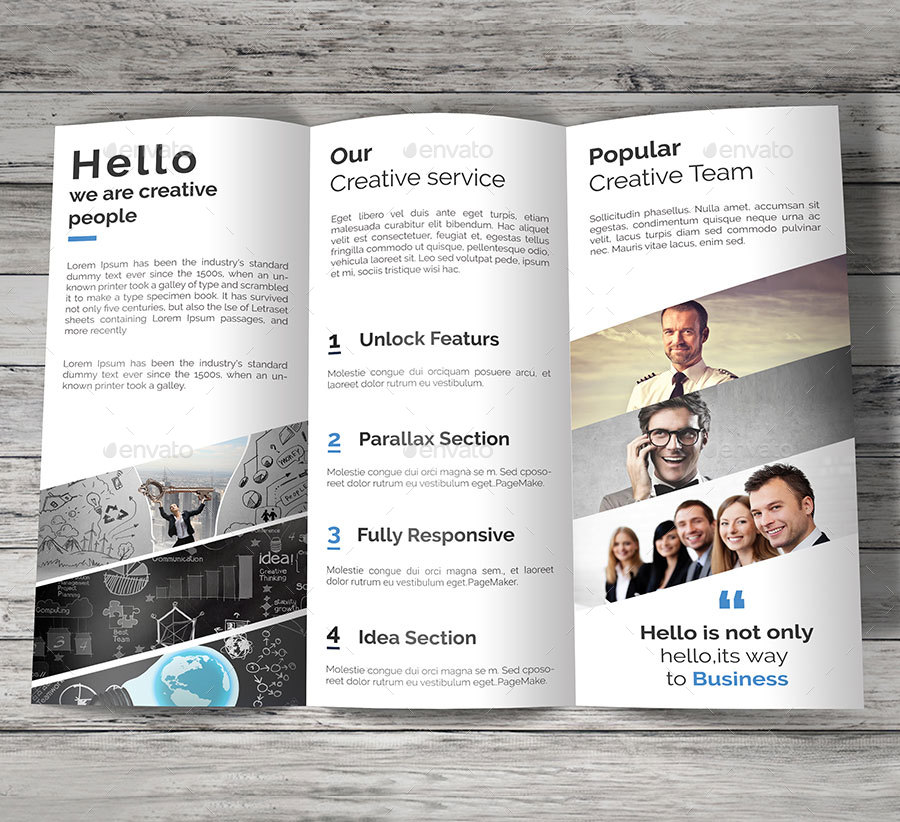 Color Shade Tri fold Brochure, Print Templates | GraphicRiver