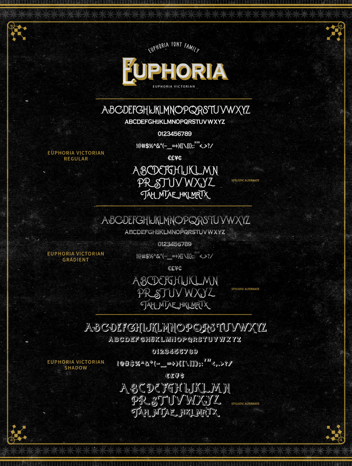 Euphoria Font Family, Fonts | GraphicRiver