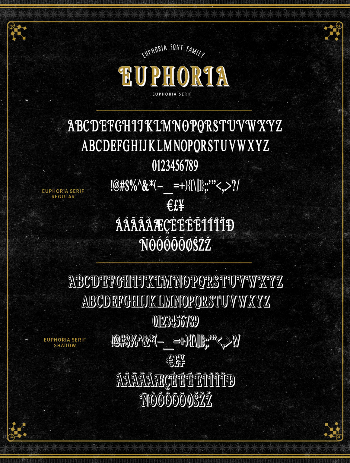 Euphoria Font Family, Fonts | GraphicRiver