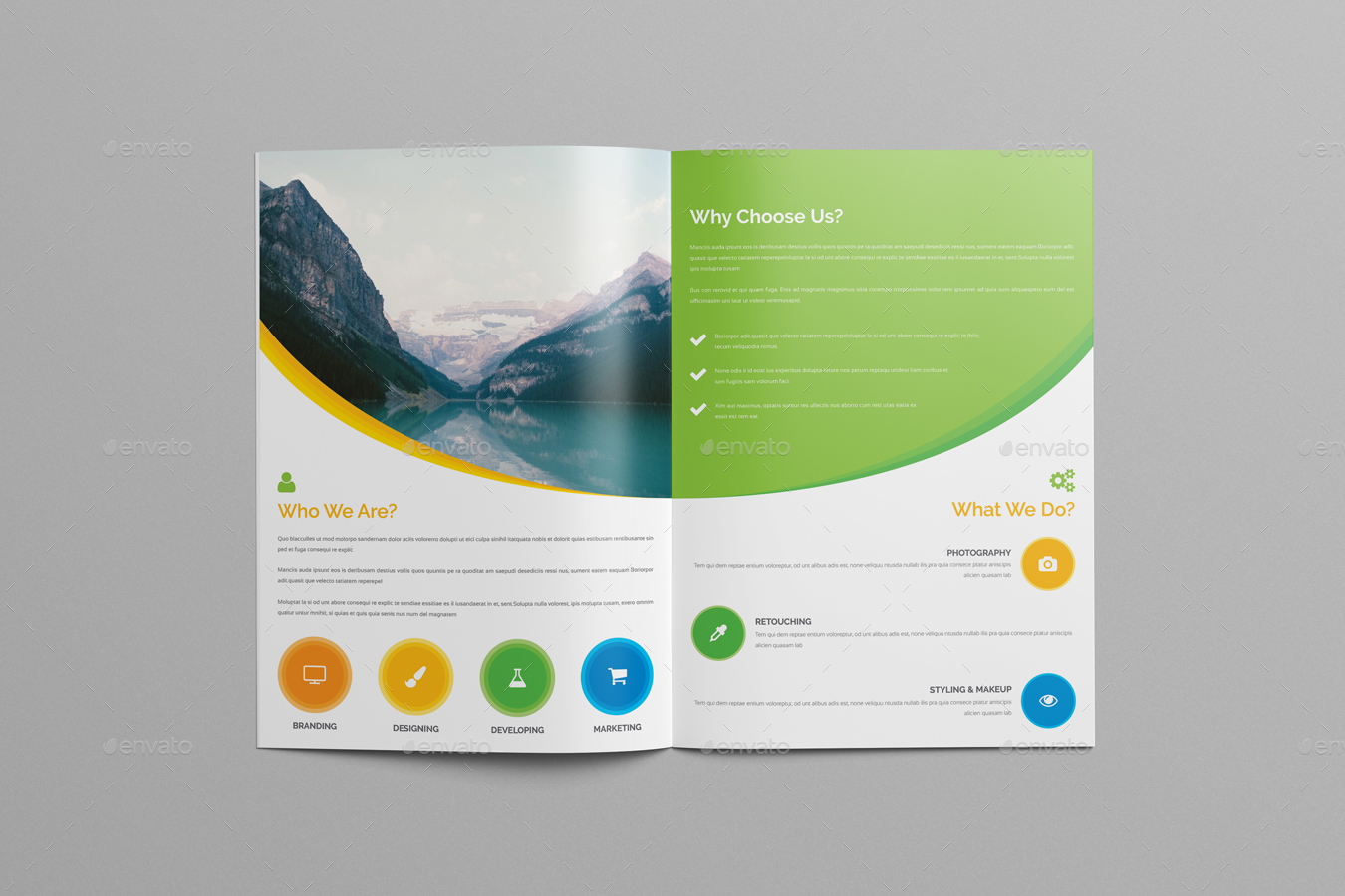 Colorful Multipurpose Brochure - 4 Pages by nashoaib | GraphicRiver