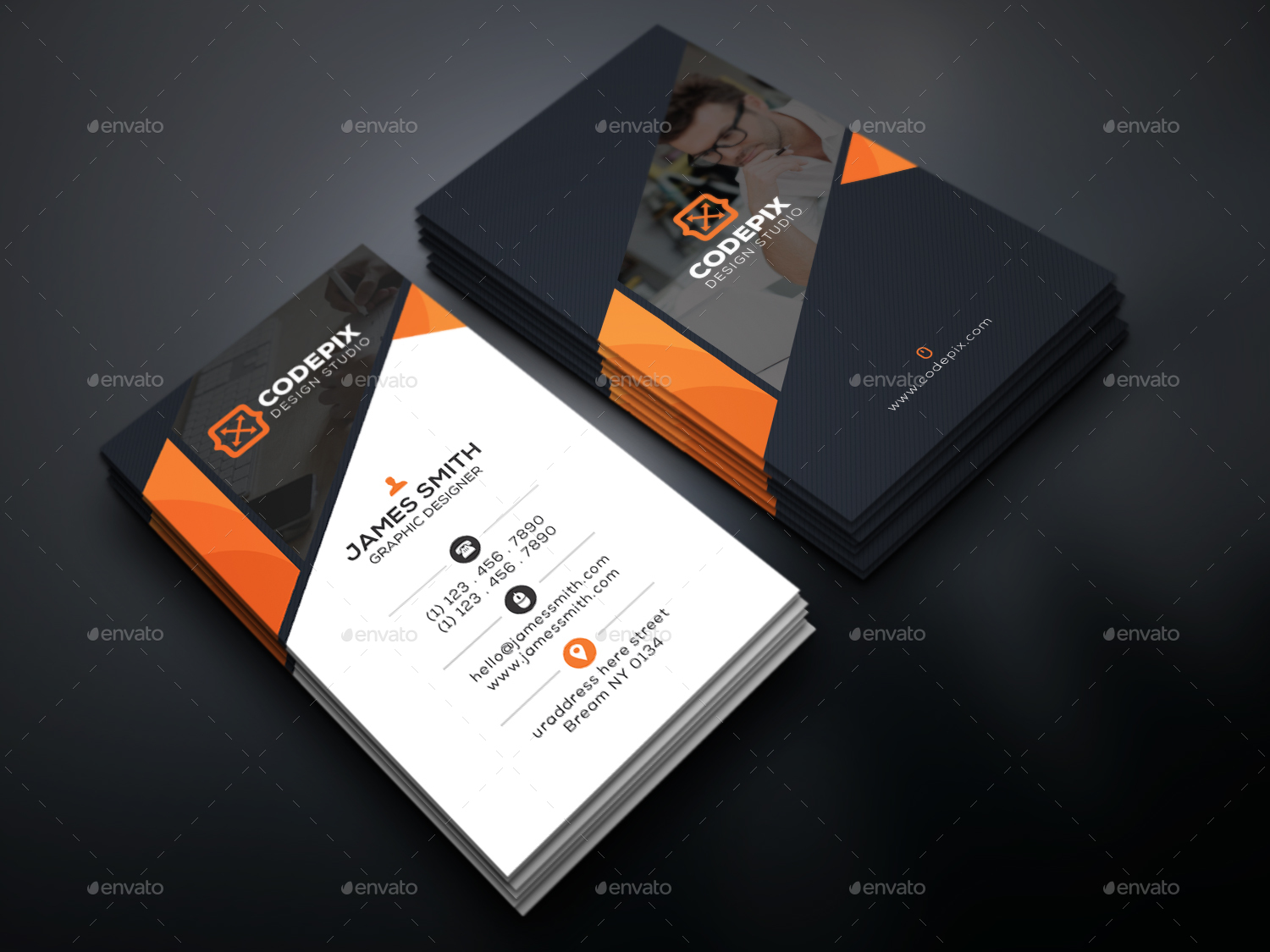Shape Corporate Business Card, Print Templates | GraphicRiver