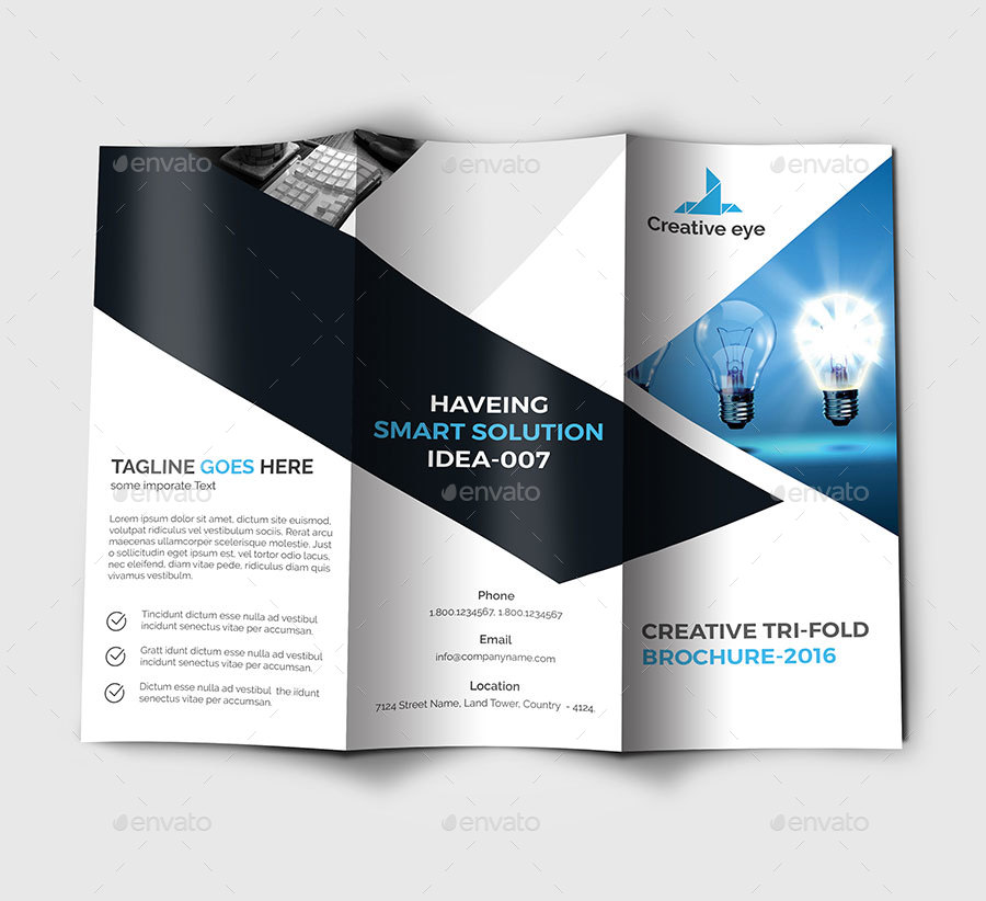 Polygon Tri fold Brochure, Print Templates | GraphicRiver