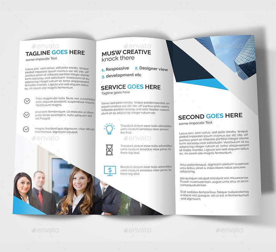 Polygon Tri fold Brochure, Print Templates | GraphicRiver