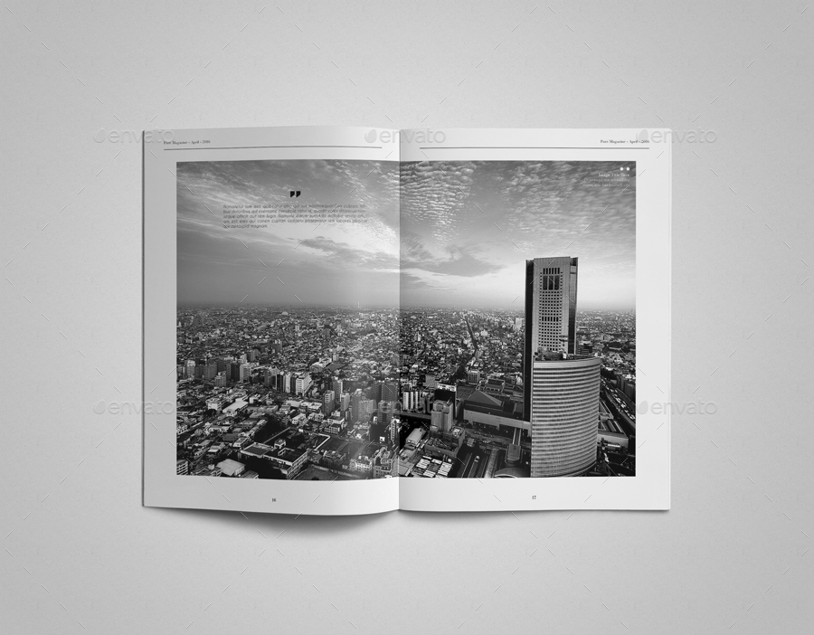 Pure Magazine Template, Print Templates | GraphicRiver