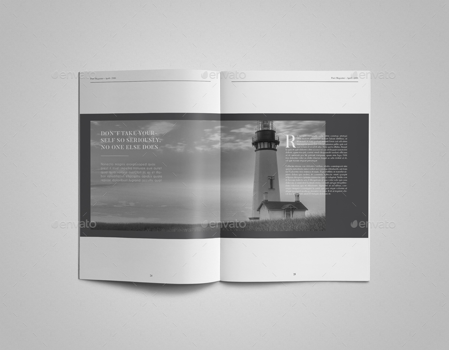 Pure Magazine Template, Print Templates | GraphicRiver