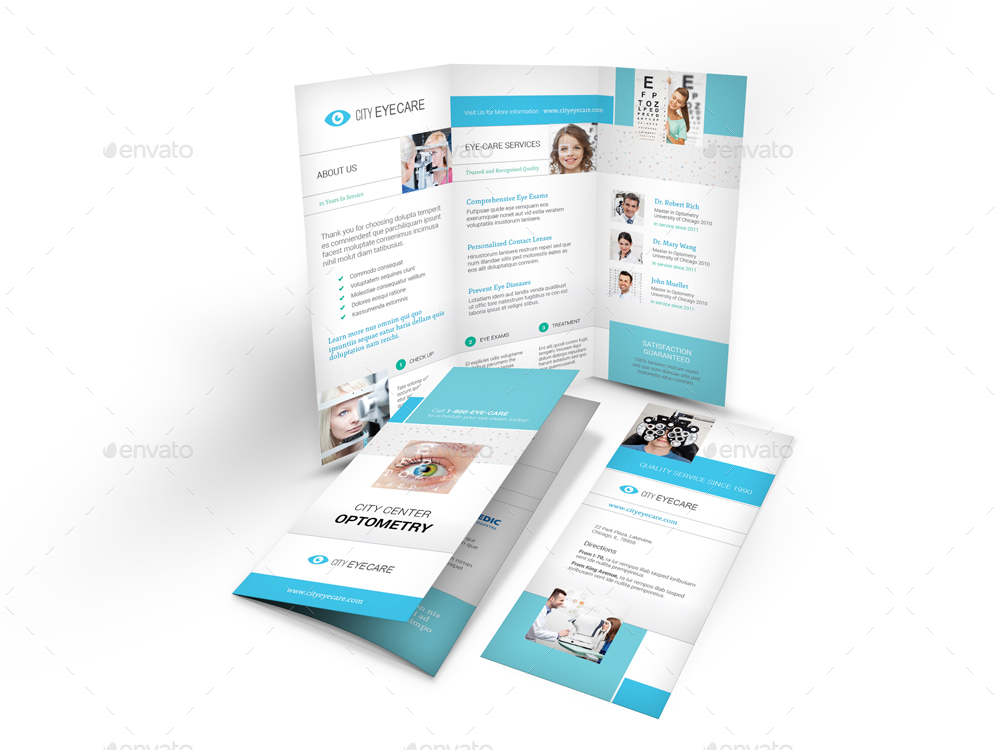 Optometry Trifold Brochure by Mike_pantone | GraphicRiver