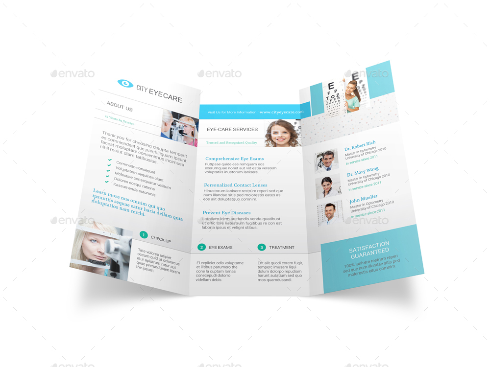 Optometry Trifold Brochure by Mike_pantone | GraphicRiver